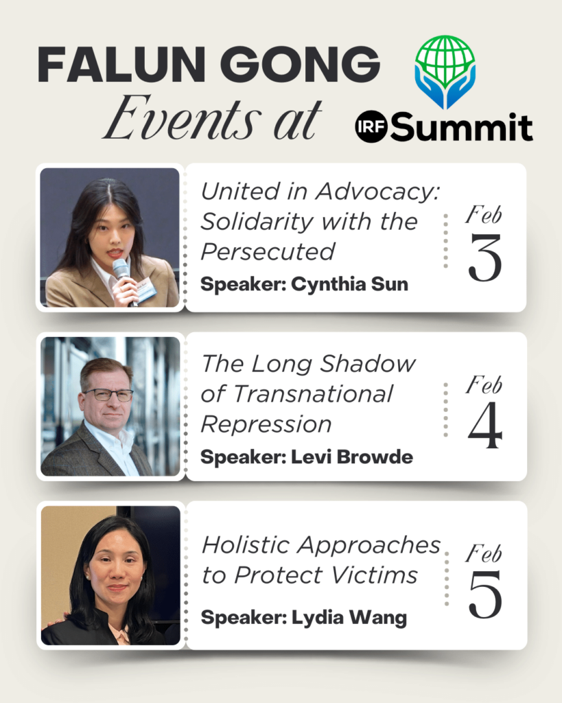 What You Missed: IRF Summit 2025 Falun Gong Speakers